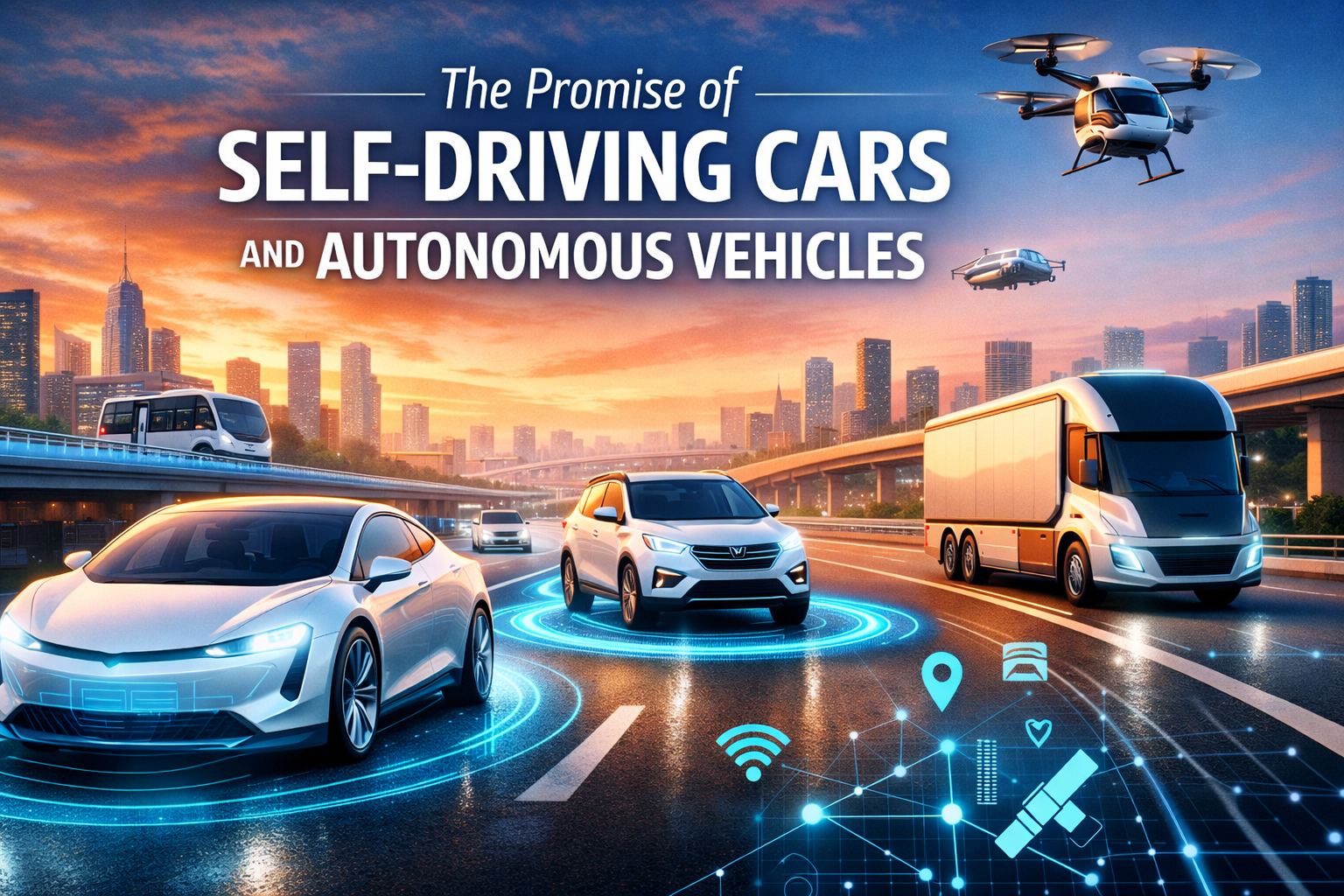 The Promise of Self-Driving Cars and Autonomous Vehicles – Caption Idea