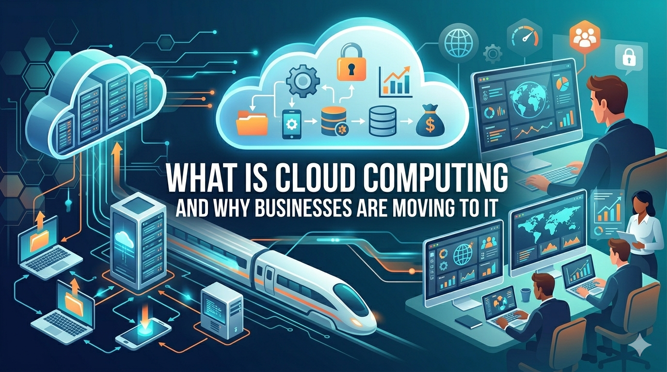 What Is Cloud Computing and Why Businesses Are Moving to It - Caption Idea