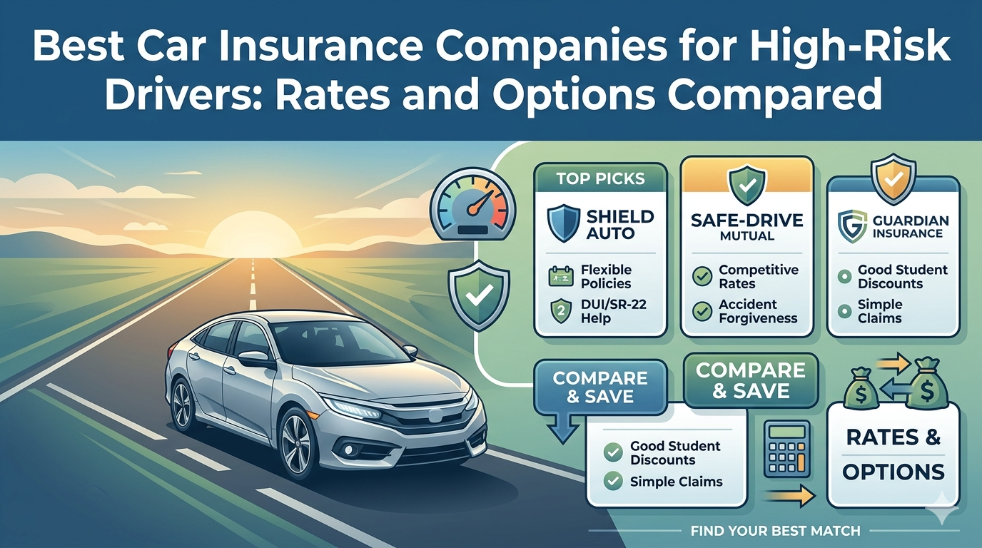 Best Car Insurance Companies for High-Risk Drivers Rates and Options ...